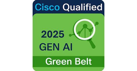 data science cisco generative ai green belt 2025 was issued by cisco