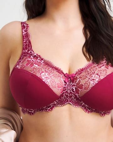 Pretty Secrets 2 Pack Ella Lace Full Cup Non Wired Bras B H Simply Be