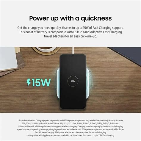 Samsung 15w Wireless Charger Super Fast Charging Pad