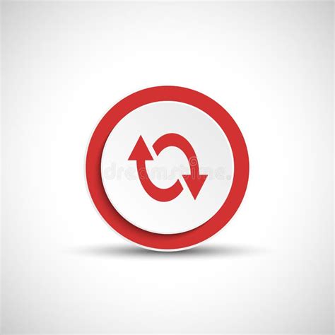 Reload Sign Color Arrow Icon Stock Vector Illustration Of Next