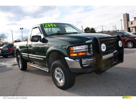 1999 Dark Hunter Green Metallic Ford F250 Super Duty Xlt Regular Cab