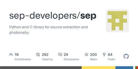 Github Sep Developerssep Python And C Library For Source Extraction