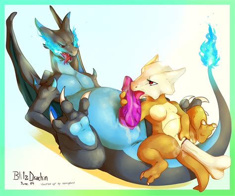 Rule 34 Blitzdrachin Bone Charizard Female Male Marowak Masturbation Mega Charizard Mega