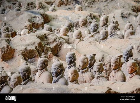 The World Famous Terracotta Army Part Of The Mausoleum Of The First