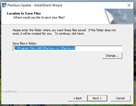 Installing An Update In Planguru