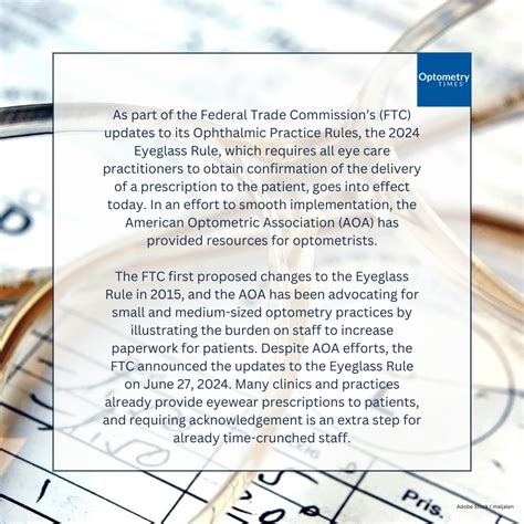 The Eyeglass Rule Goes Into Effect Today Requiring All Optometrists To