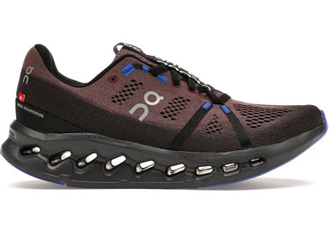 On Running Cloudsurfer Black Cobalt Womens 3wd10441509 Us