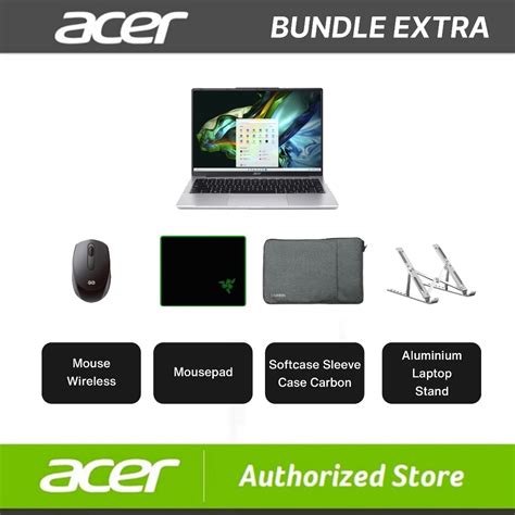 Jual ACER Aspire Lite 14 AL14 31P Intel N100 DDR5 8GB 16GB SSD 512GB 14 IPS WUXGA W11 OHS