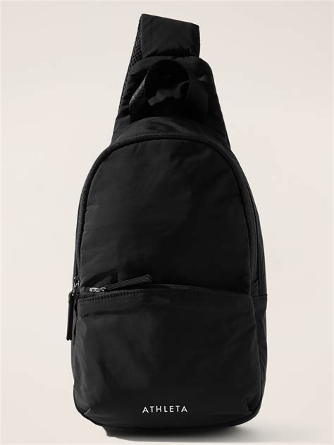Athleta All About Sling Bag In Black Modesens