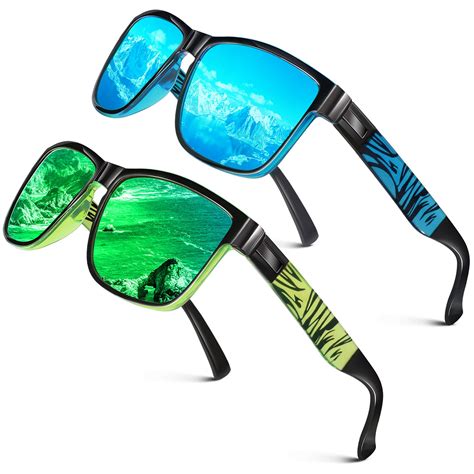Mens Wayfarer Brightly Colored Beach Polarized Sunglasses Wearoyo