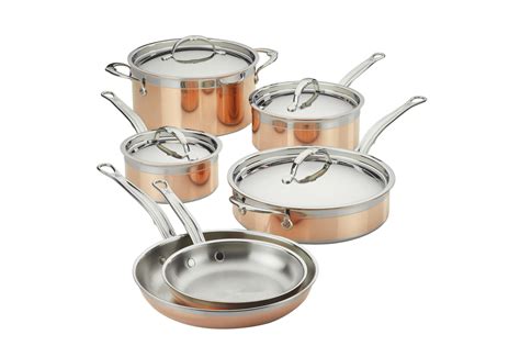 Hestan Copperbond Copper Induction 10 Piece Cookware Set 31592 Free Shipping Metrokitchen