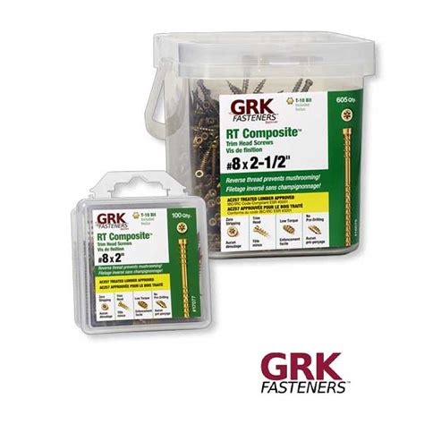 Grk Rt Composite Screws The Deck Store Usa