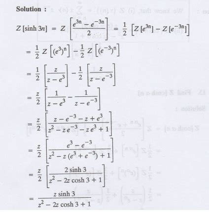 Problems Based On Z Transform Of Some Basic Functions Examples