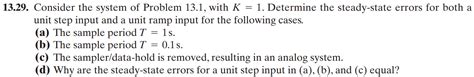 Solved 1329 ﻿consider The System Of Problem 131 ﻿with