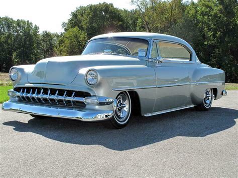 1954 Chevrolet Bel Air Custom 2 Door Hardtop Front 3 4 116413