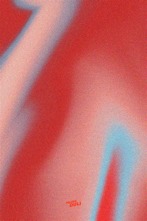 Aesthetic Red Pink White Cute Gradient With Noise For Iphone