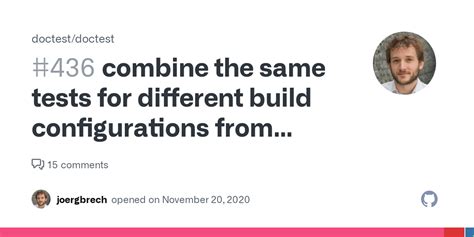 combine the same tests for different build configurations from multiple