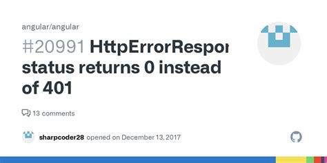 Httperrorresponse Status Returns Instead Of Issue Angular Angular Github