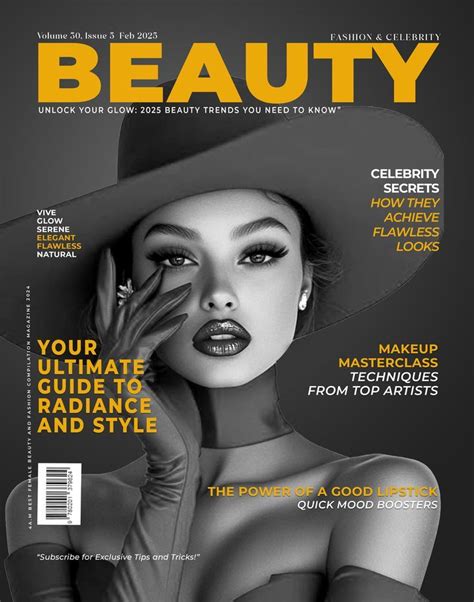 Beauty Magazines Covers Poster For Magazine Cover Maganize Fashion Cool Magazine Covers