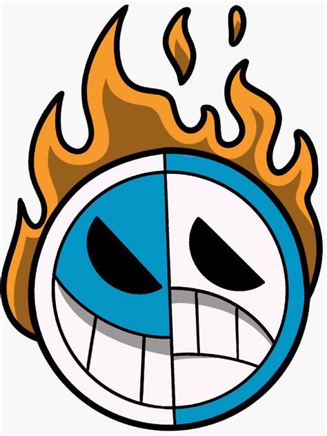 Portgas D Ace Logo Sticker By Alyeskasmile Redbubble