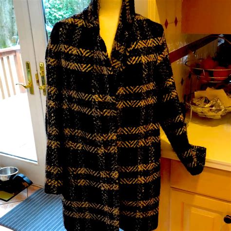 Gerard Darrel Tweed Blue And Beige Coat Gem