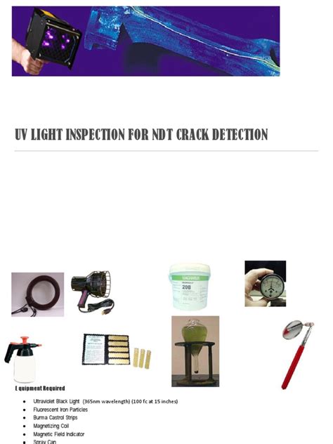 Uv Light Inspection For Ndt Ultraviolet Welding