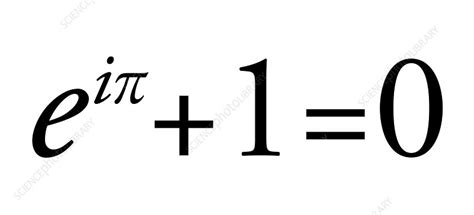 Euler S Identity Stock Image C Science Photo Library
