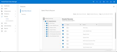 Perform A System State Recovery Using Data Manager Dell Powerprotect Data Manager Disaster