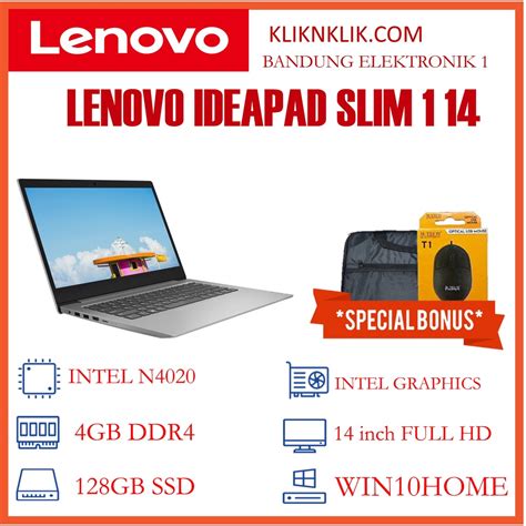 Jual Laptop Sekolah Murah Lenovo Ideapad Slim Gb Gb Gb Ssd Platinum Grey Shopee