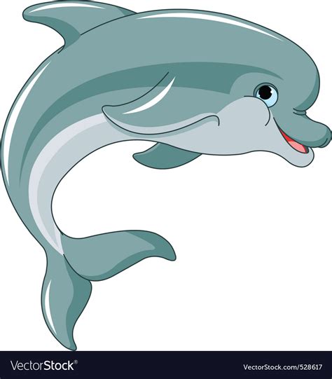 Jumping Dolphin Royalty Free Vector Image Vectorstock