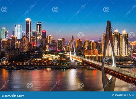 Chongqing Skyline At Night