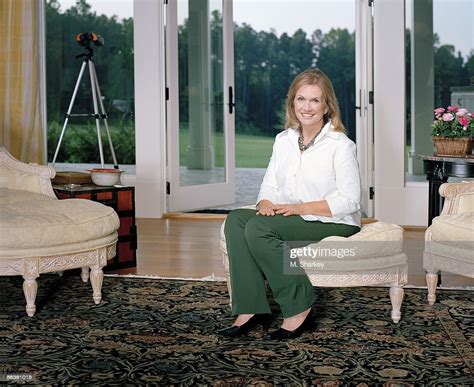 Elizabeth Edwards Poses For A Portrait Session At Her Home In North