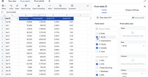 use calculated fields in pivot tables