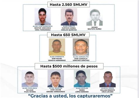 Cartel De Los Criminales Más Buscados Por Ataques A Líderes Sociales Y
