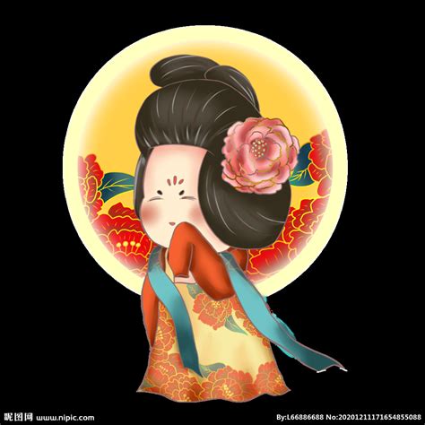 卡通侍女图设计图其他广告设计设计图库昵图网