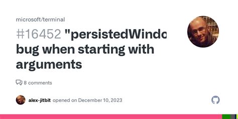 PersistedWindowLayout Bug When Starting With Arguments Issue Microsoft Terminal
