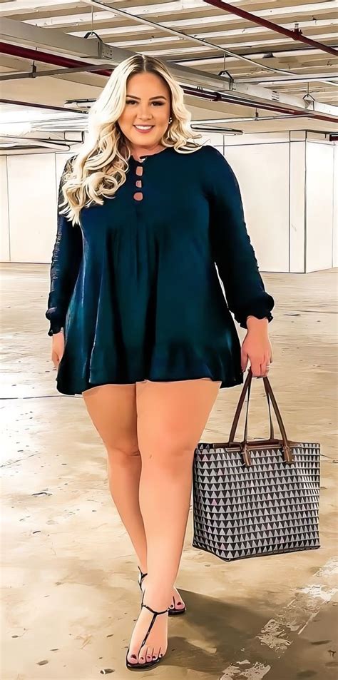 Plus Size Mode Mode In übergröße Große Größe Einfach Mal