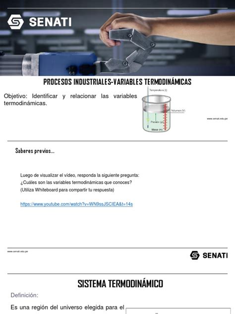 Procesos Industriales Variables Termodinámicas Pdf Termodinámica