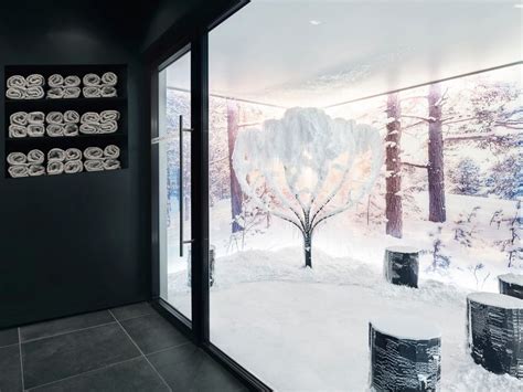 Snowroom Forest Design Snow Sauna By Technoalpin Indoor