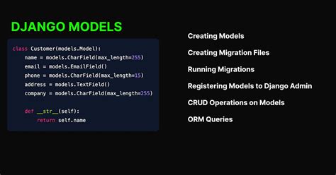 how to make models in django