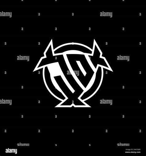 Jo Monogram Logo Letter With Triangle Shield And Circle Shape Style Design On Isolated