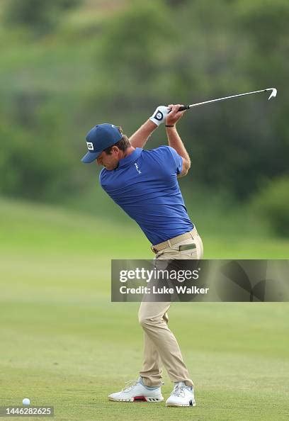 Freddy Schott Of Germany Plays His Second Shoton The 18th Hole During