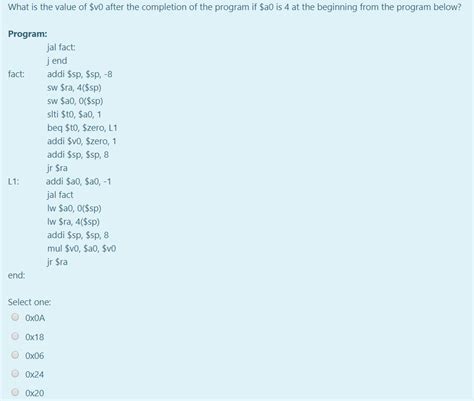 Solved What Is The Value Of The Machine Code Of Slti T0