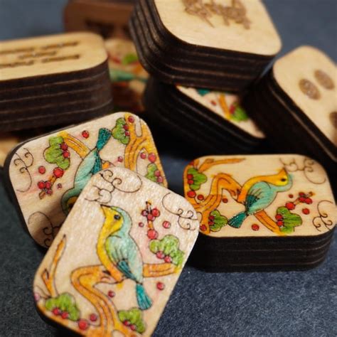 Mary Benson Mah Jong Tiles Etsy