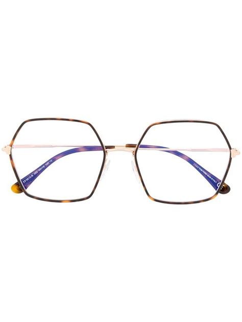 Alaïa Hexagonal Shaped Glasses Editorialist