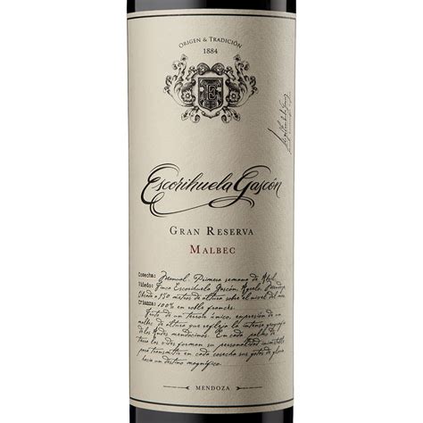 Vinho Argentino Tinto Escorihuela Gascón Gran Reserva Malbec 750ml Todovino