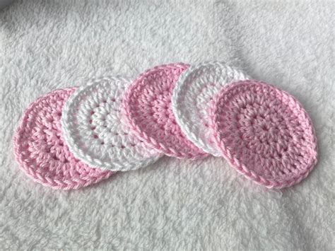 Set Of 5 Crocheted Cotton Rounds Reusable Eco Friendly Etsy
