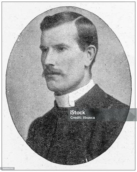 Antique Image From British Magazine Rev Douglas Thornton Stock