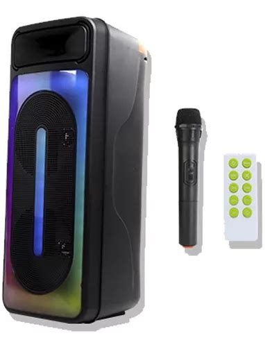 Alto Falante Bluetooth 8 Com Microfone De Rádio Fm Controle Remoto