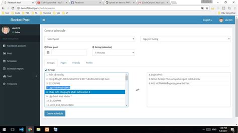 Rocket Post Facebook Auto Post Script By Tien1 Codester